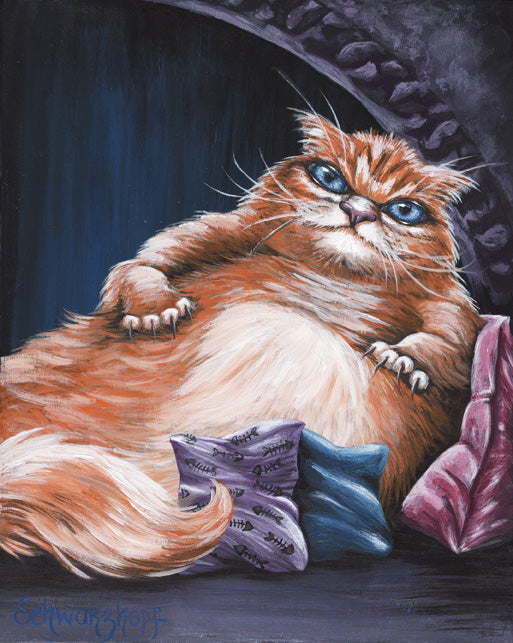 Fine Art Print, Paw Wars: Ragga the Hutt – Kimberly Schwarzkopf Artwork